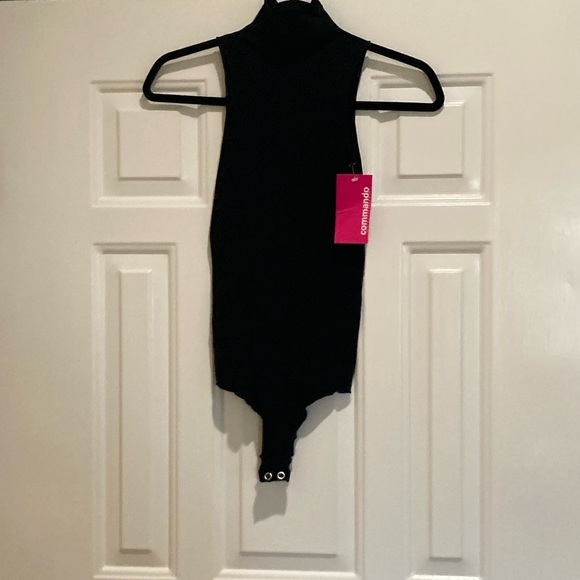 Commando | Tops | Commando Mock Neck Sleeveless Black Bodysuit | Poshmark